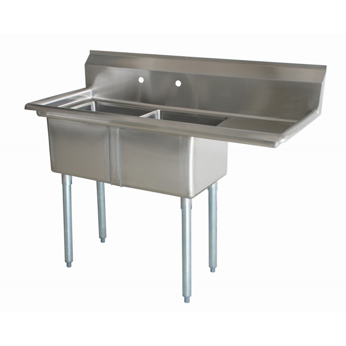 Sink(Two Compartment_ Right Drainboard 01) - Food Prep Equip ...